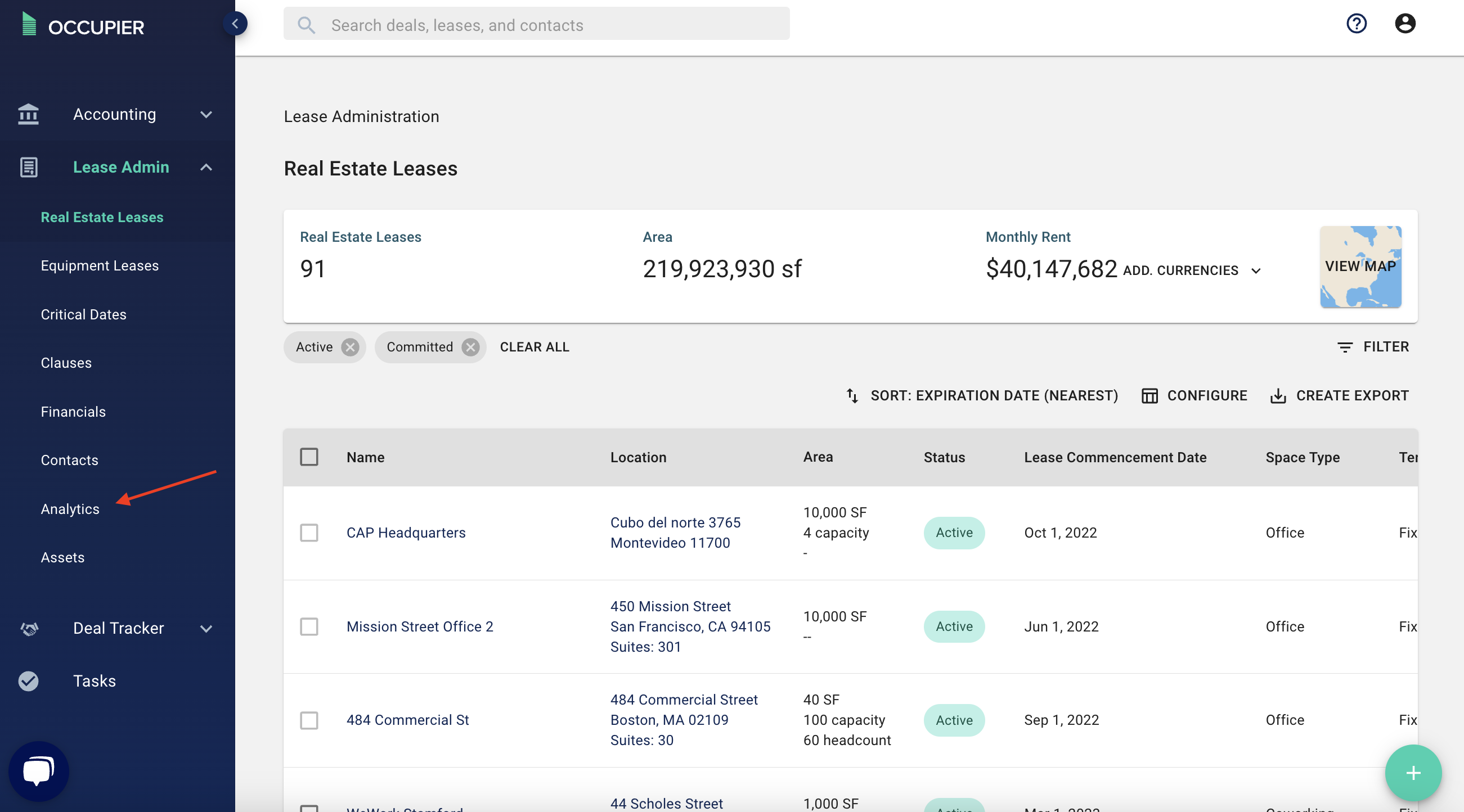 What is the Analytics tab?